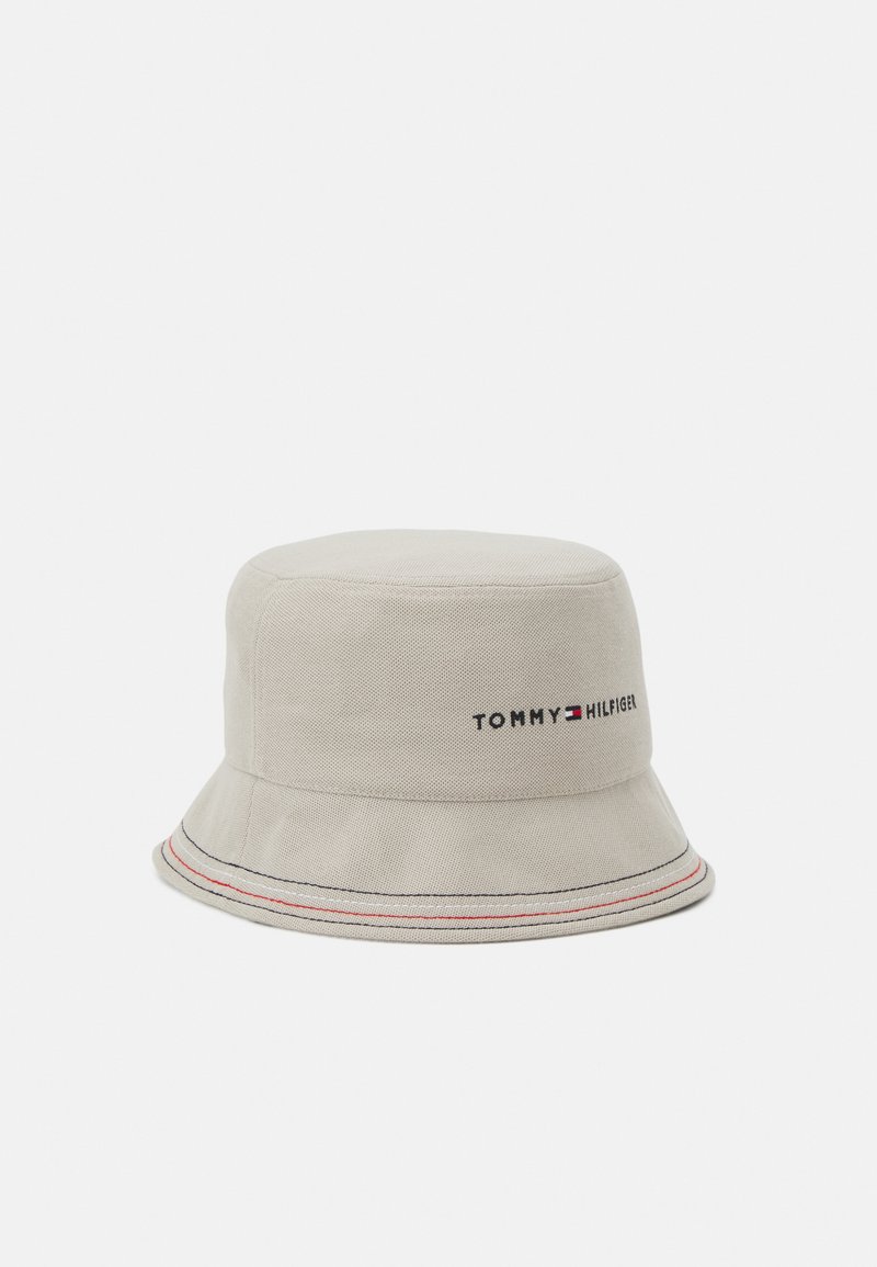 Tommy Hilfiger SKYLINE BUCKET - Hattu - stone/luonnonvalkoinen - Zalando.fi
