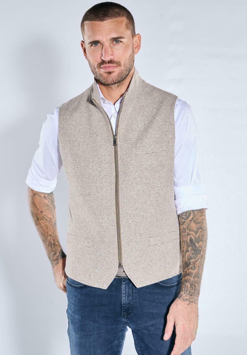 Emilio Adani Waistcoat - hellbraun/light brown - Zalando