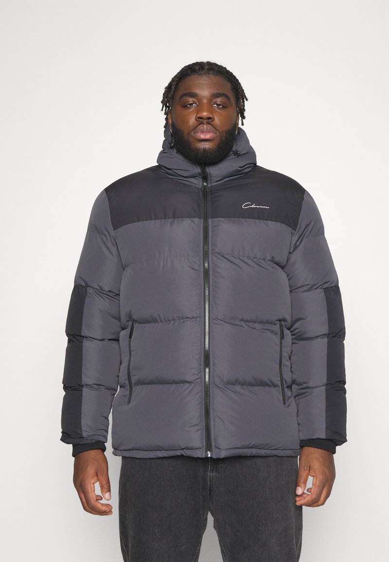 CLOSURE London PANELLED CONTRAST PUFFER - Winter jacket - charcoal/grey ...