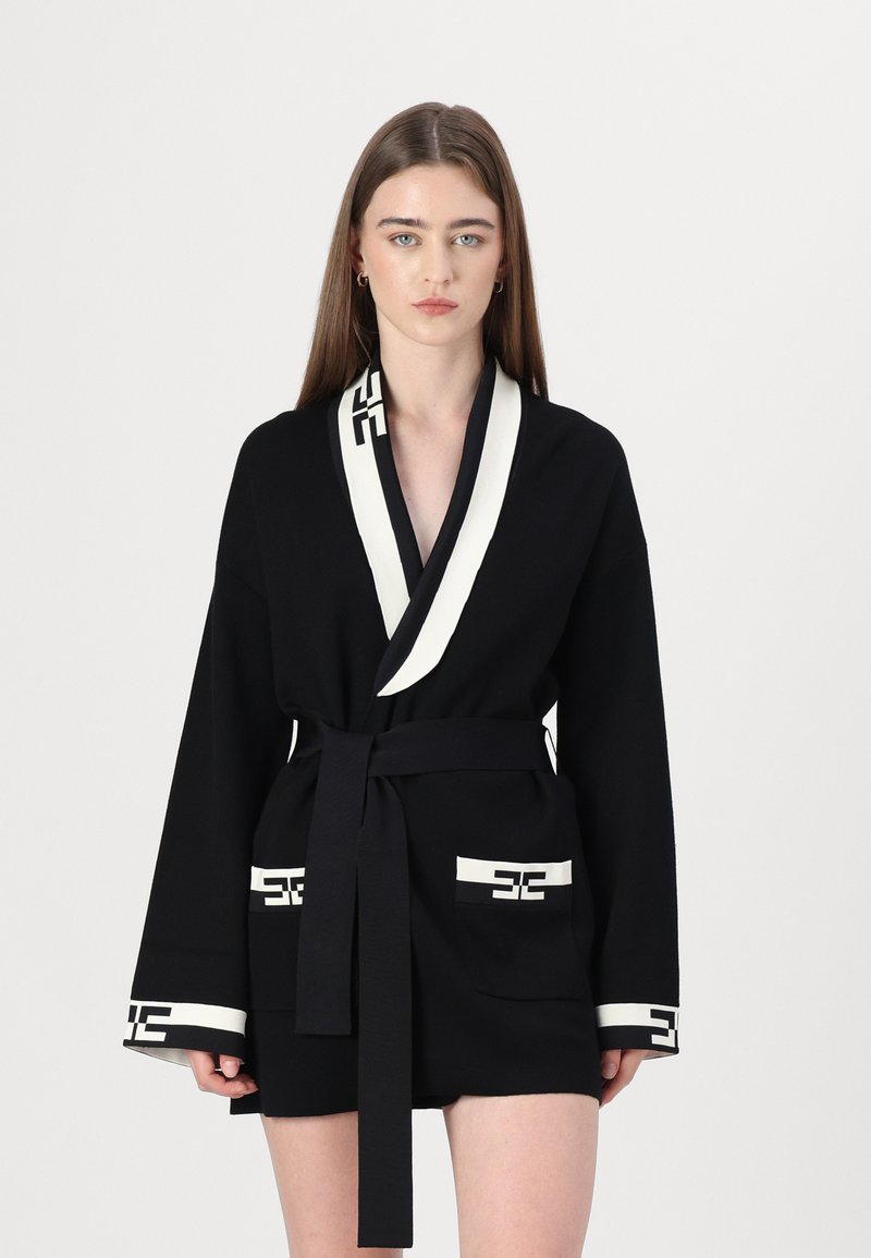 Elisabetta Franchi Cardigan - nero/burro/black - Zalando.ie
