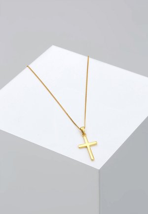 Elli CROSS VINTAGE LOOK - Collar - gold/dorado - Zalando.es