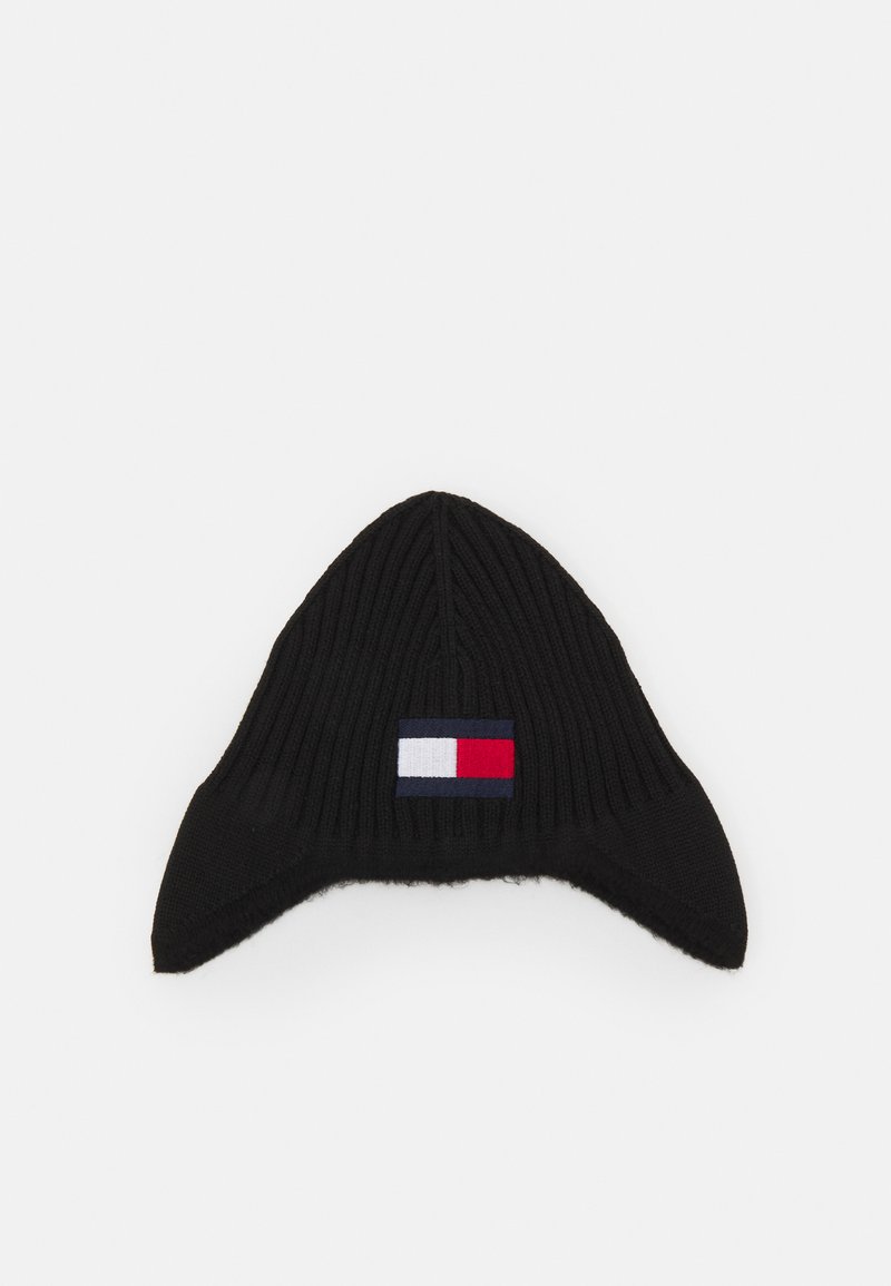 Tommy Hilfiger BIG FLAG TRAPPER HAT UNISEX - Pipo - black/musta - Zalando.fi