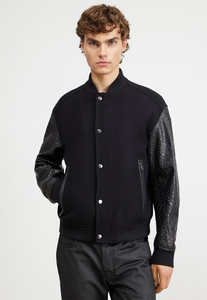 BOSS MOTIVER - Leather jacket - black - Zalando.ie