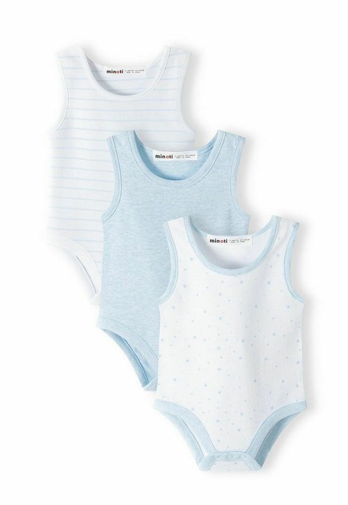 MINOTI 3 PACK - Body - light blue/white/vaaleansininen - Zalando.fi