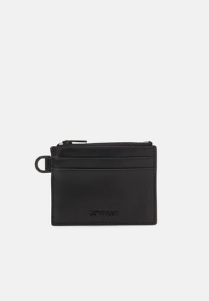 Calvin Klein DIAGONAL CARDHOLDER UNISEX - Peňaženka - black/čierna ...
