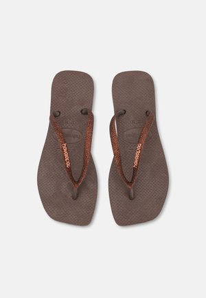 Volcom OPEN TOE R NEW SCHOOL II - Sandaler m/ tåsplit - brown/brun ...
