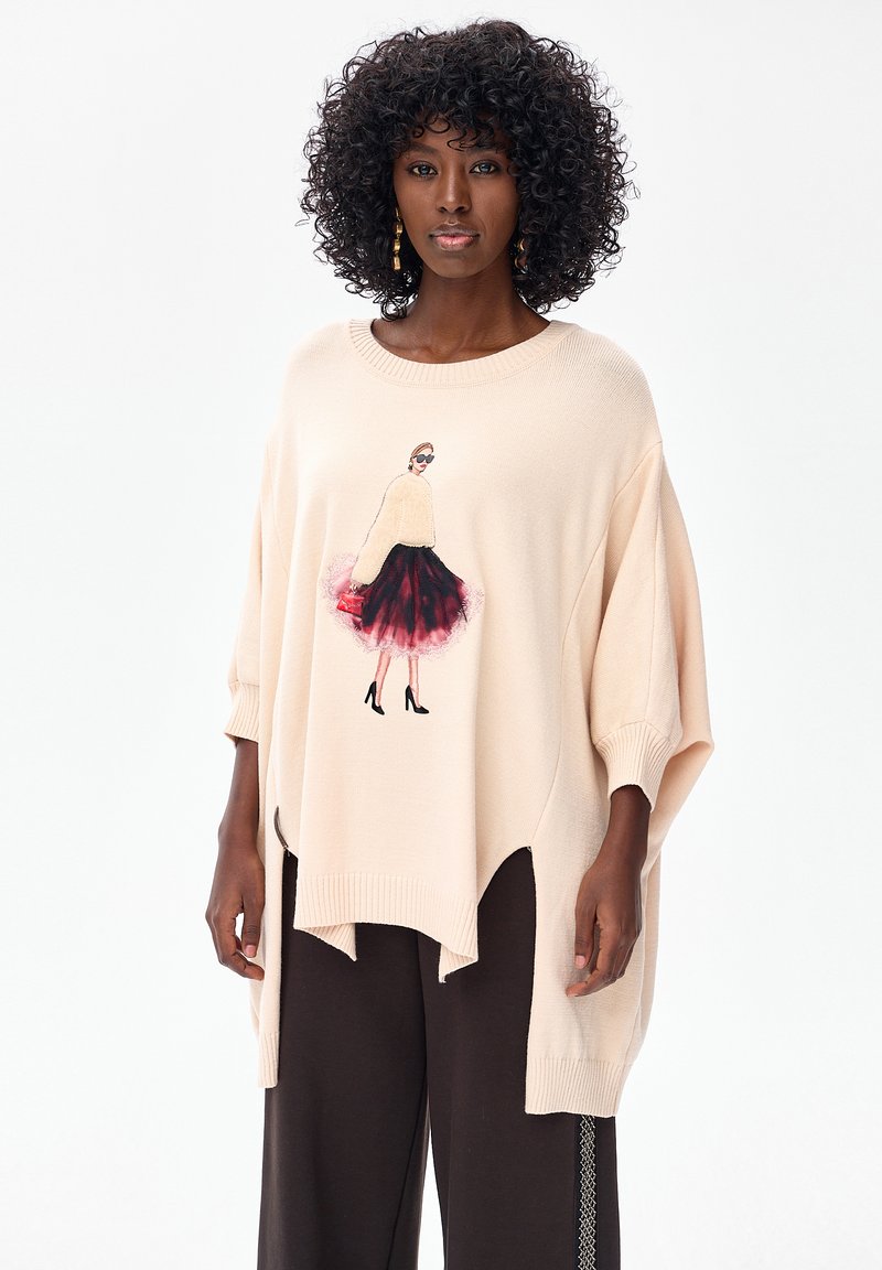 blue shadow TOVE - Jumper - beige - Zalando