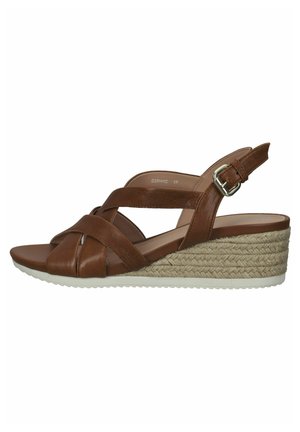 Geox D LAUDARA - Sandalen met plateauzool - navy/donkerblauw - Zalando.nl