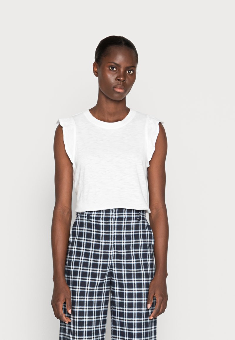 GAP RUFFLE TANK - T-Shirt basic - white/weiß - Zalando.at
