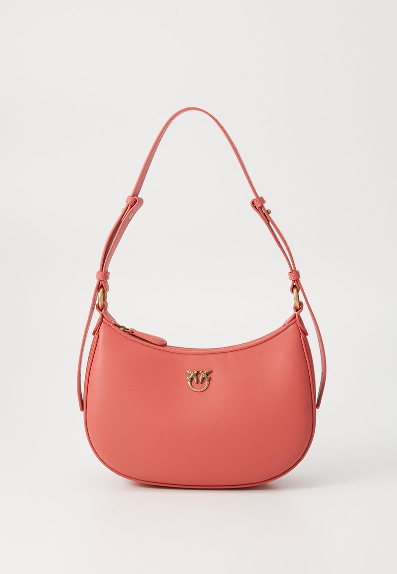 Pinko HALF MOON MINI - Handbag - coral spiced/antique gold/coral - Zalando