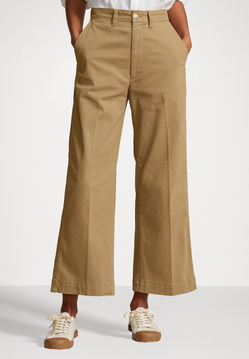 Polo Ralph Lauren CHINO WIDE LEG TROUSER - Chino - montana khaki/khaki - Zalando.at