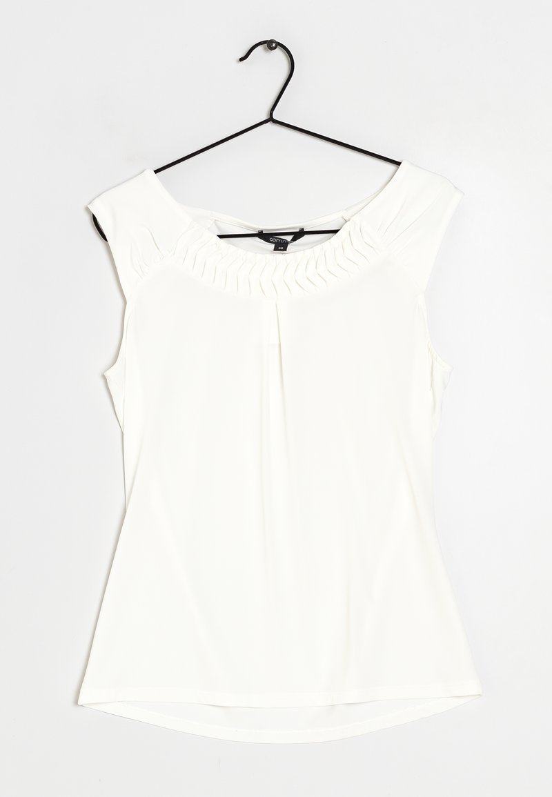 comma Top - white - (Pre-owned) - Zalando.de