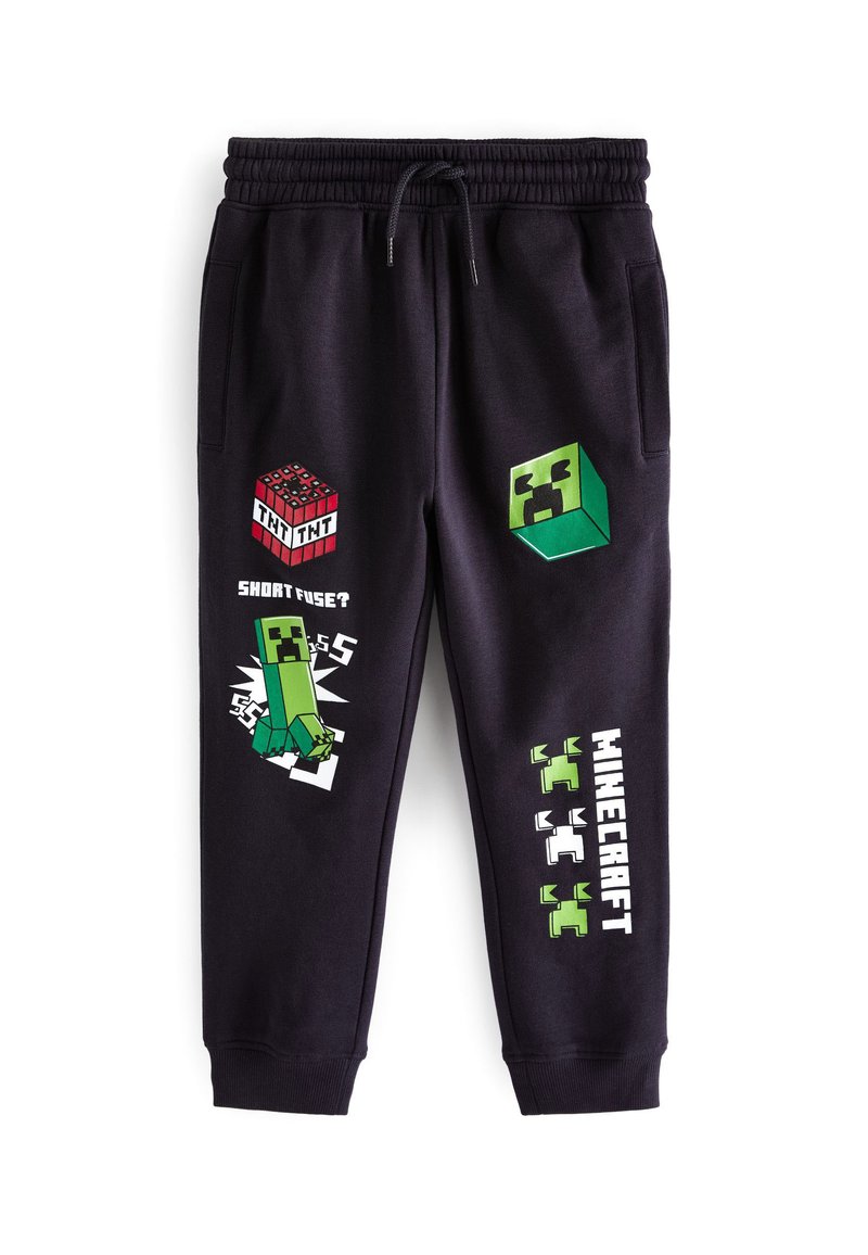 Next LICENSE JOGGERS - Tepláky - black minecraft creeper/čierna ...