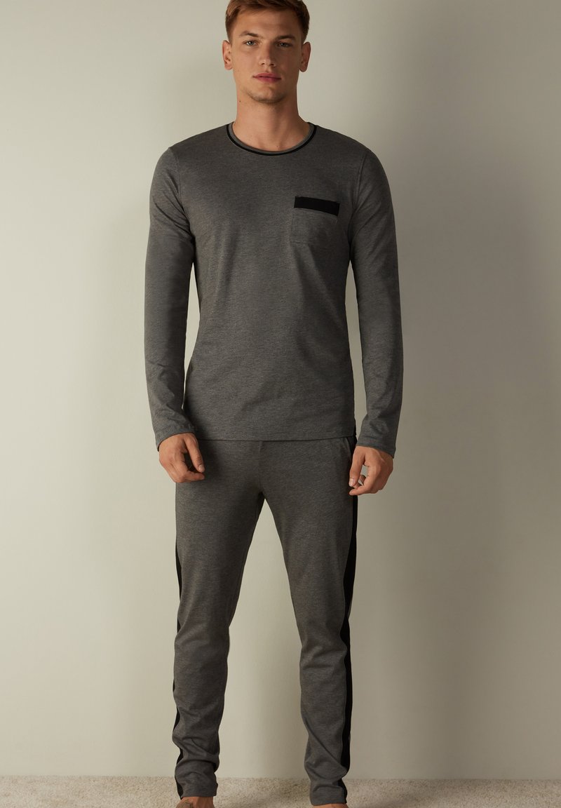 Intimissimi LANGER - Pyjamas - grafite mel/dark grey - Zalando.ie