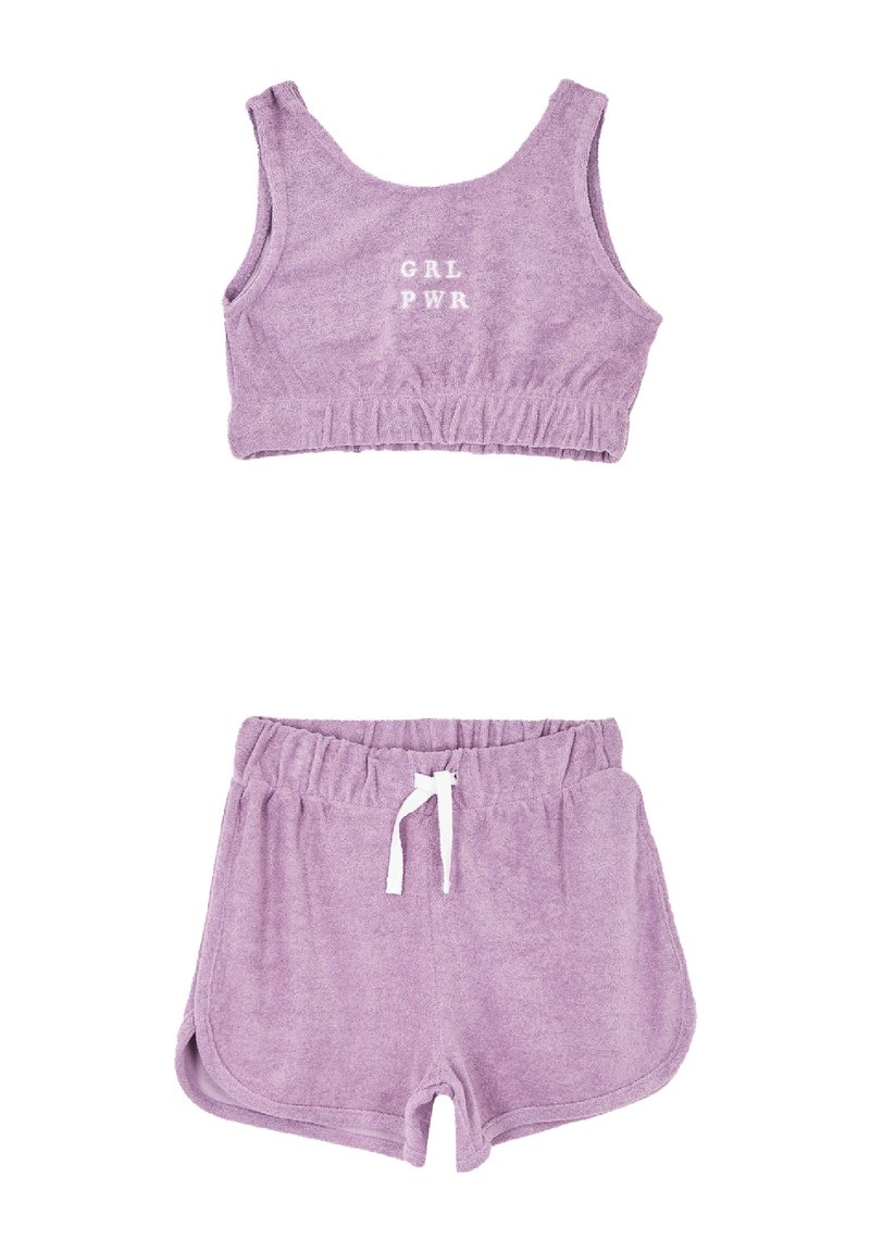 Defacto Set Regular Fit Shorts Purple Flieder Zalando De