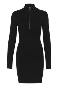 Gestuz YASMIA - Stickad klänning - black/svart - Zalando.se