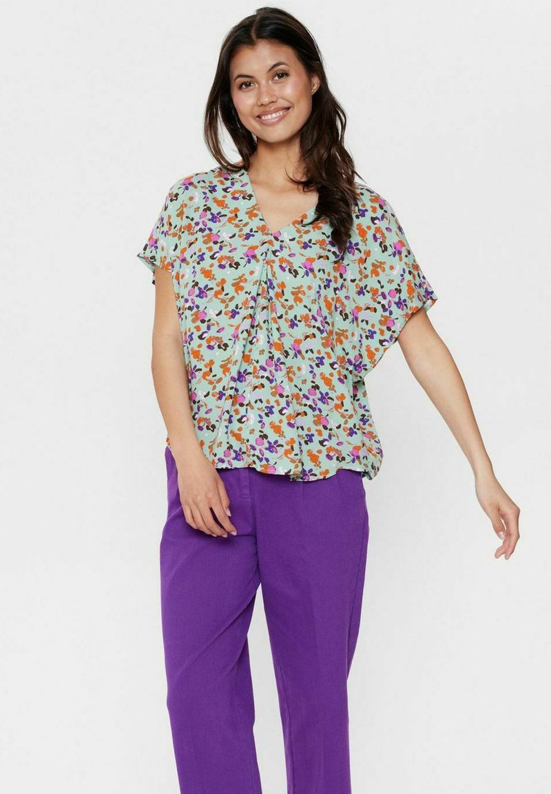 Nümph NUTYRA RIKKA - Blouse - grayed jade/vert clair - ZALANDO.CH