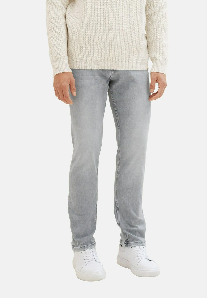 TOM TAILOR JOSH SLIM - Slim fit jeans - used light stone grey denim ...