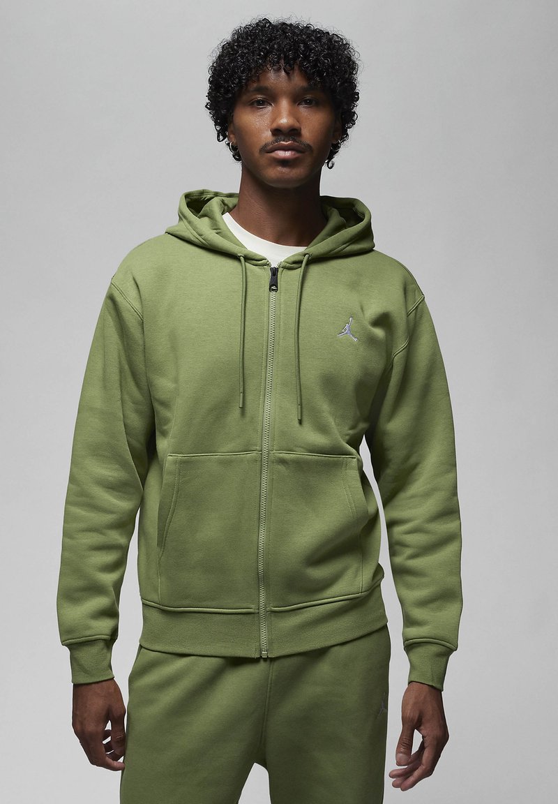 Jordan HOODIE - Sweat zippé - sky j light olive white/olive - ZALANDO.BE