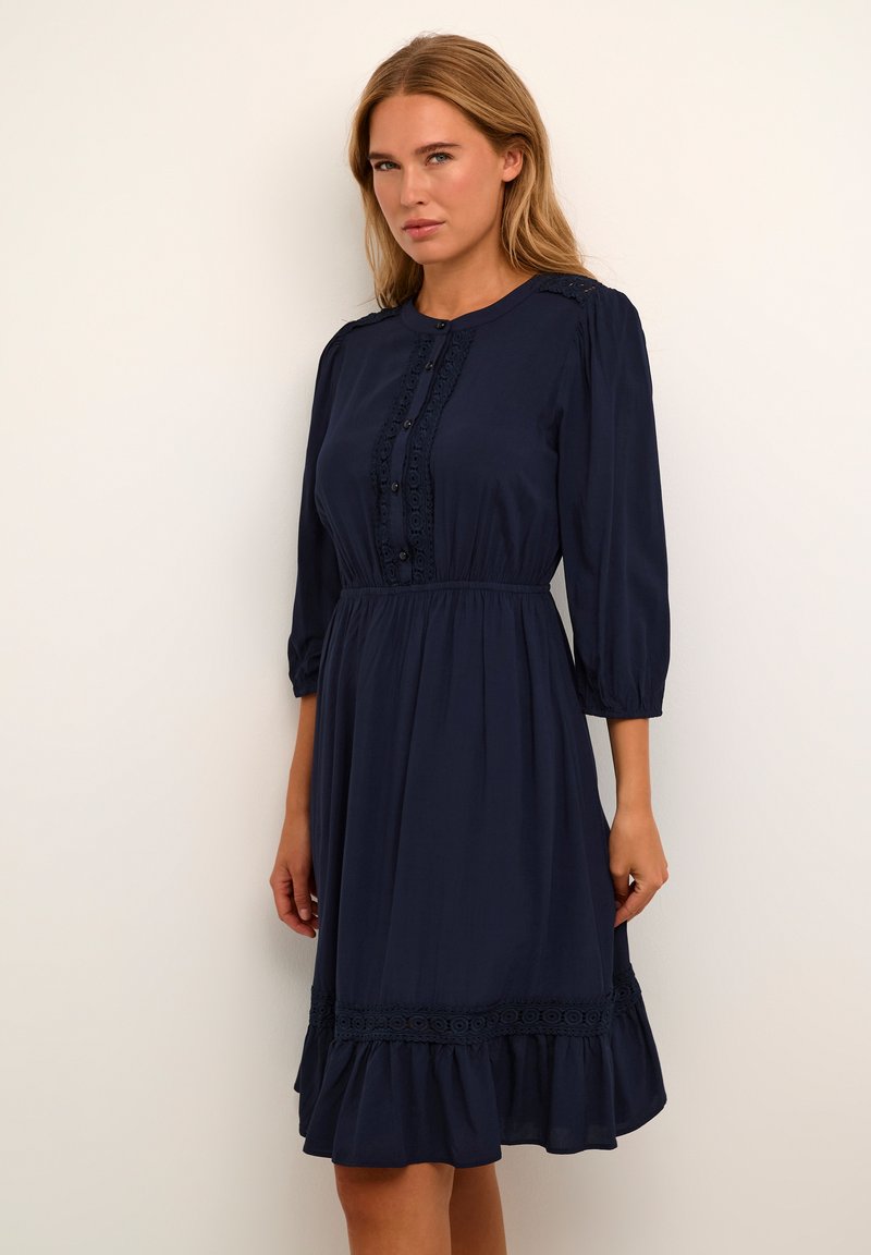 Kaffe KAFREYA - Freizeitkleid - midnight marine/dunkelblau - Zalando.at