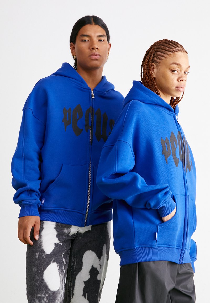 PEQUS MYTHIC LOGO ZIP HOODIE UNISEX - Sweat zippé - blue/bleu roi ...