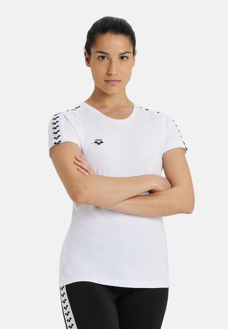 Arena TEAM - Print T-shirt - white white black/white - Zalando