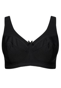 Ulla Popken COMFORT KELLY STRUCTUUR CUP C-H - Triangle bra - black ...