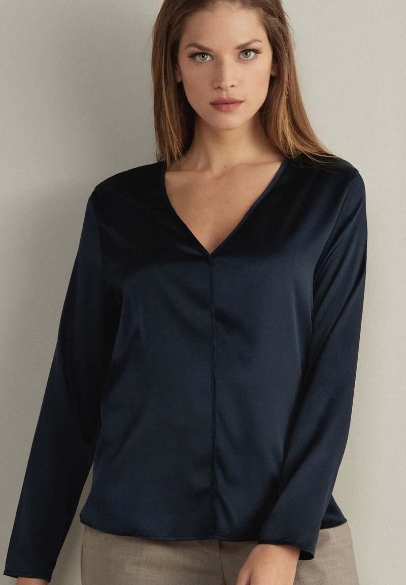 Falconeri V-AUSSCHNITT - Blouse - blu navy/donkerblauw - Zalando.be