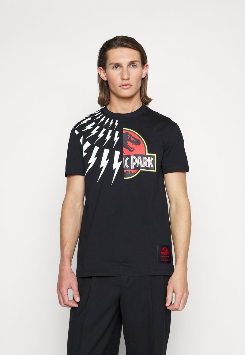 Neil Barrett JURASSIC PARK THUNDERBOLT - Camiseta estampada - black ...