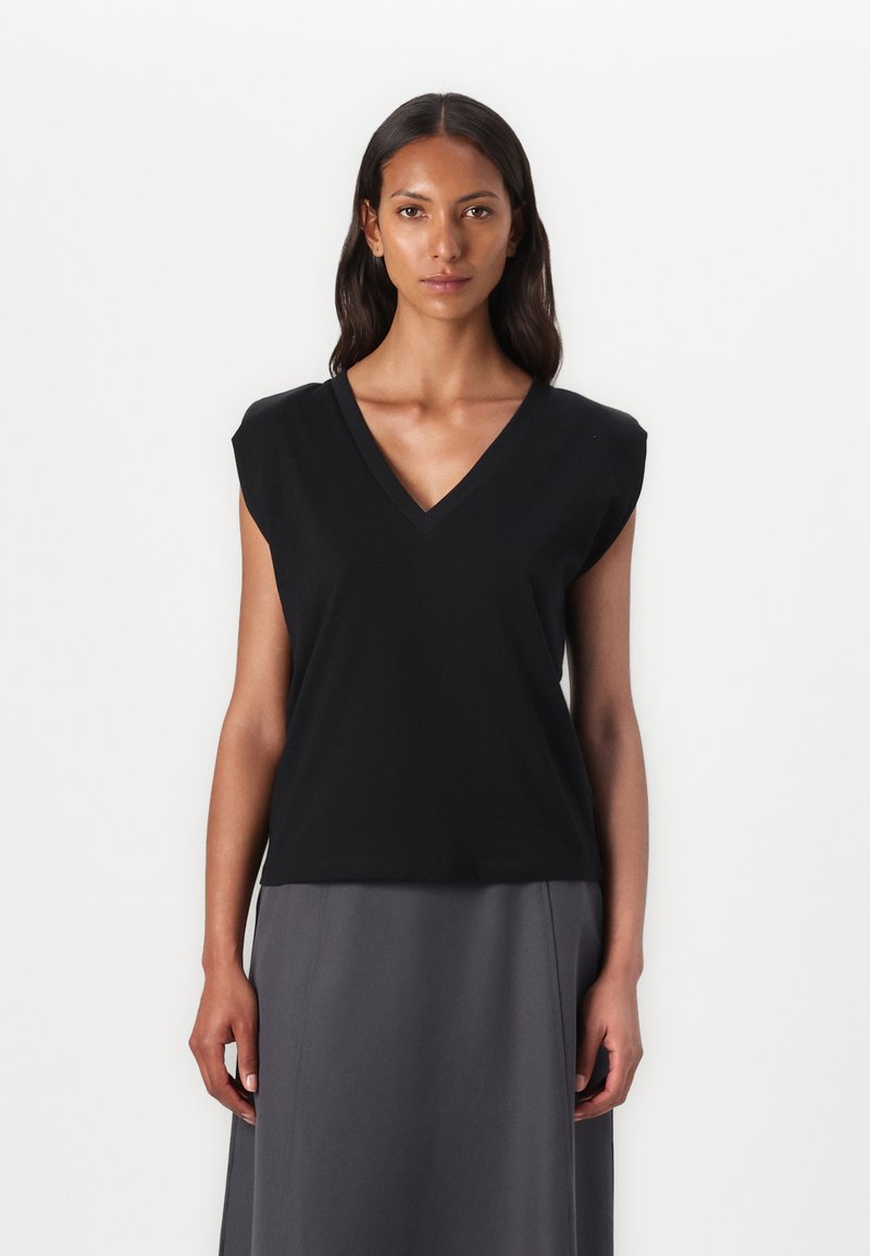 Anna Field Basic T-shirt - black - Zalando.co.uk