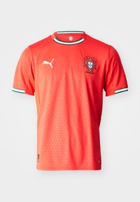Puma PORTUGAL FPF HOME REPLICA - Sports T-shirt - sport red/sugared ...