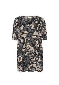 Kaffe KALADONNA - Tunic - black savannah tan paisley/black - Zalando