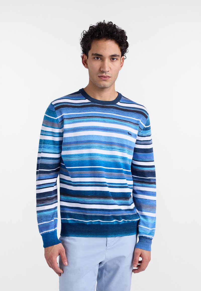 Harmont & Blaine CON RIGHE - Maglione - blu reale - Zalando.it