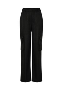 adL STRIPED - Pantalon cargo - striped anthracite/noir - ZALANDO.FR