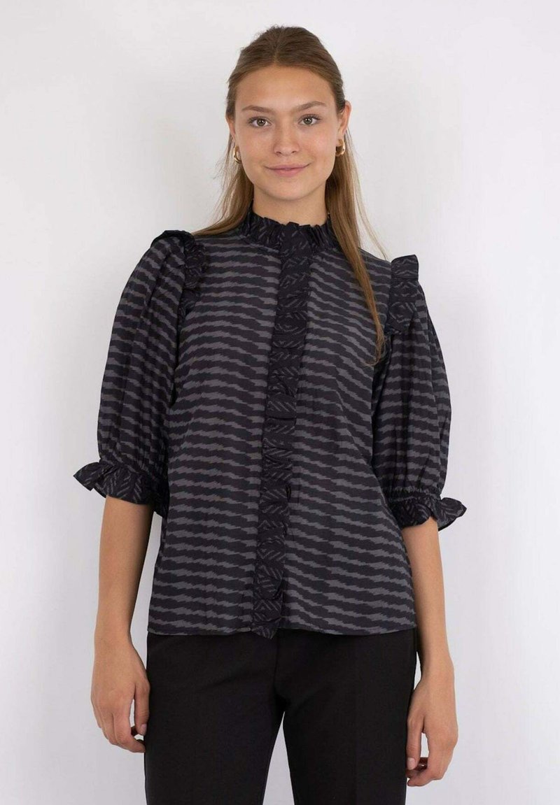 Neo Noir CHACHA GRAPHIC SORT - Bluse - black/schwarz - Zalando.de