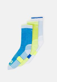 HOKA CREW RUN SOCK UNISEX 3 PACK - Sports socks - diva blue/ice water ...