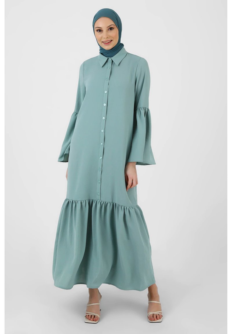 Modanisa POINT COLLAR - MODEST - REFKA CASUAL - Maxi-jurk - green/groen ...