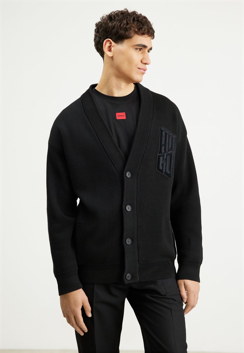 HUGO SCOLLEM - Strickjacke - black/schwarz - Zalando.ch