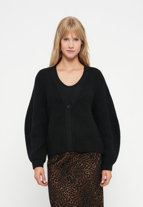 InWear TENLEY INO-SHAPE - Neuletakki - black/musta - Zalando.fi