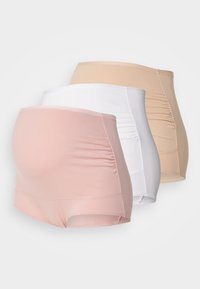 Lindex MATERNITY BRIEFS HIGH 3 PACK - Pants - dusty pink/light pink ...