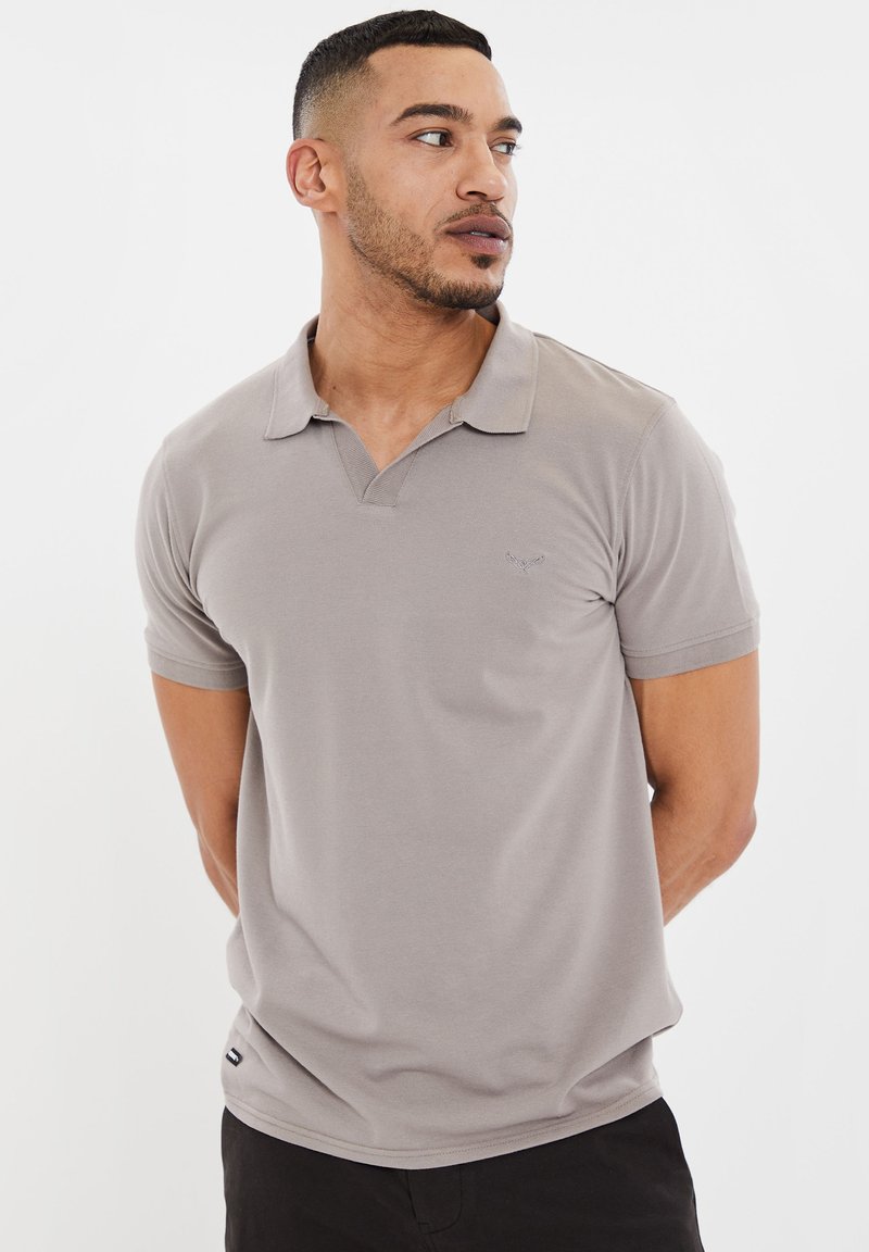 Threadbare TRUFFLE - Polo shirt - zinc/turquoise - Zalando