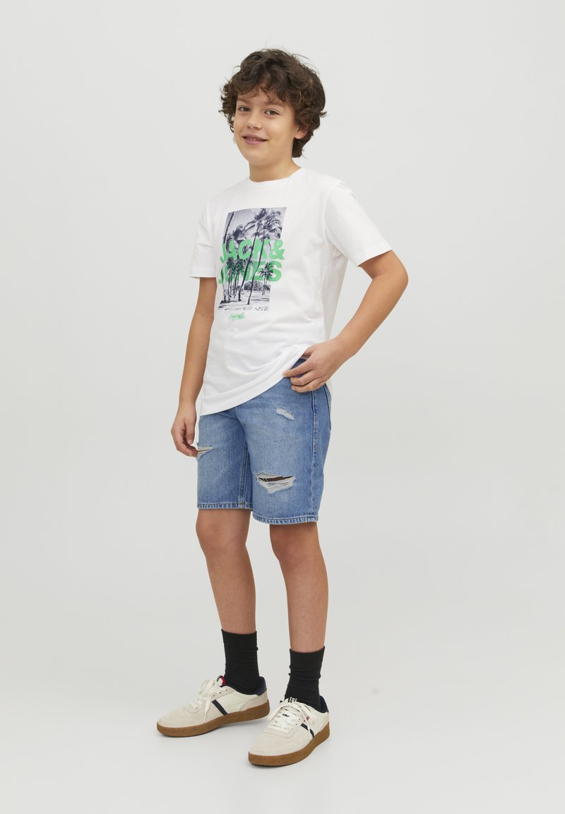 Jack & Jones Junior JJICHRIS JJORIGINAL JNR - Jeansshort - blue denim ...