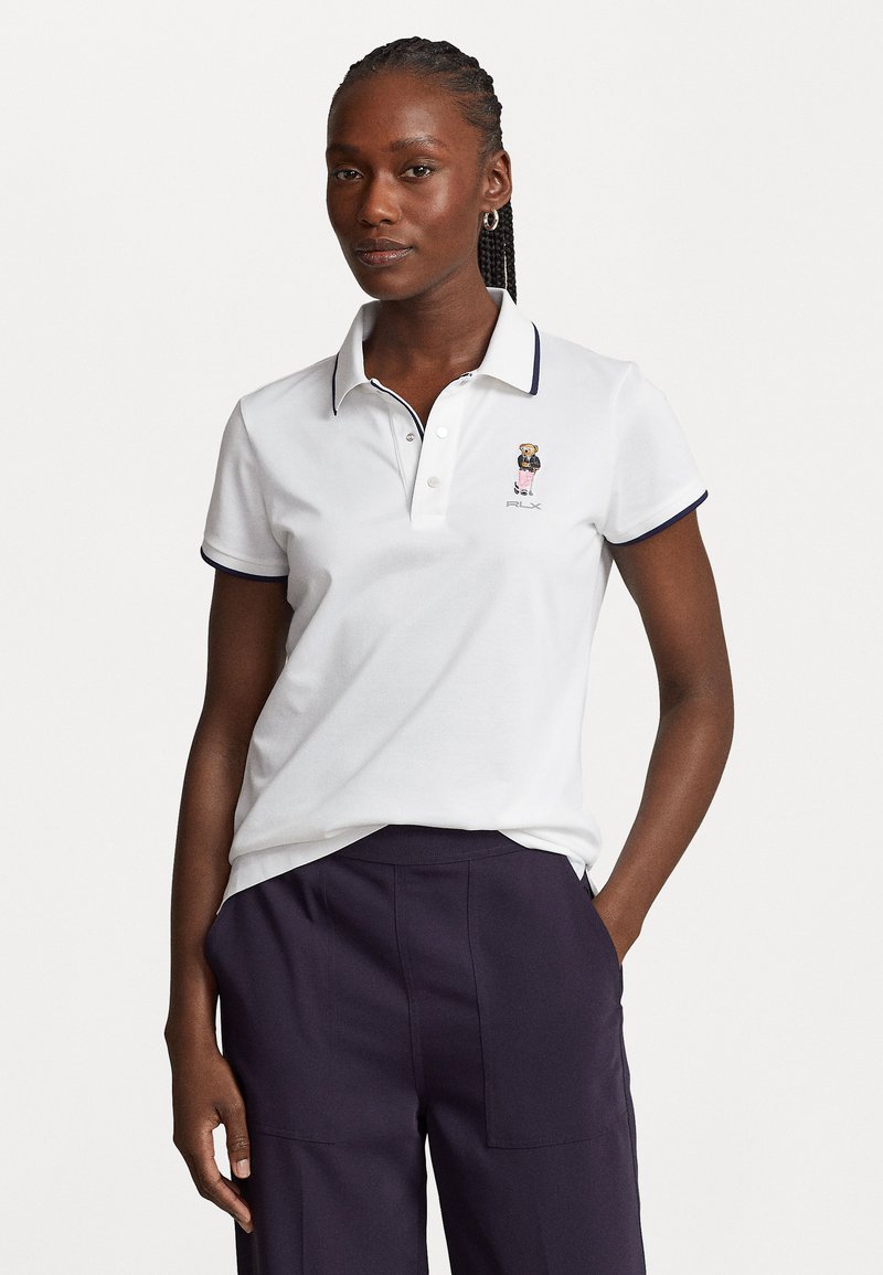 Polo Ralph Lauren SHORT SLEEVE - Polo shirt - ceramic white/white ...