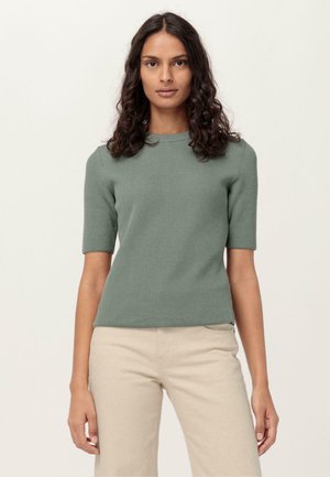 Mexx SS LAURA BASIC TURTLE NECK - Camiseta básica - dark green/verde ...