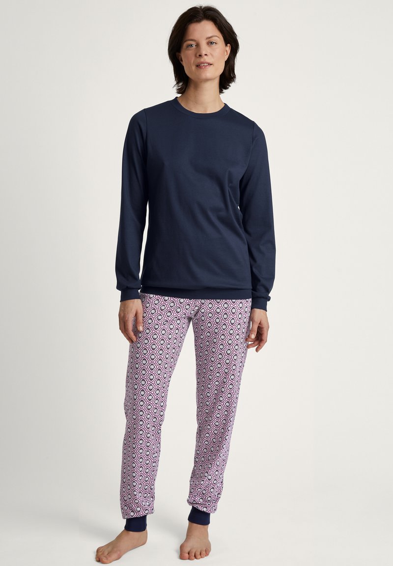Calida BUNDCHEN SET - Pyjama set - peacoat blue/dark purple - Zalando