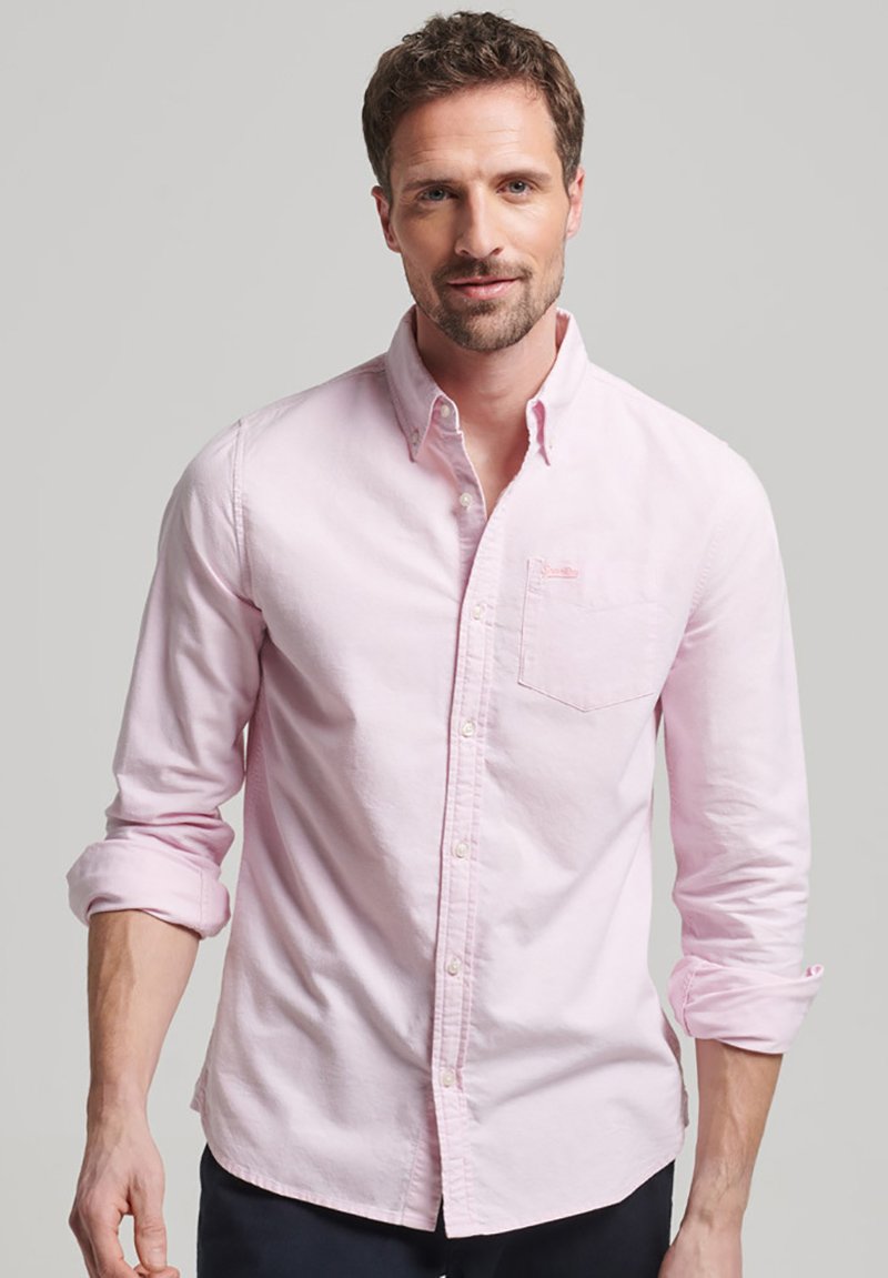 Superdry OXFORD - Skjorta - city pink/ljusrosa - Zalando.se