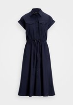 Lauren Ralph Lauren Petite ESTEE SHORT SLEEVE DAY DRESS - Blousejurk - refined navy/donkerblauw ...