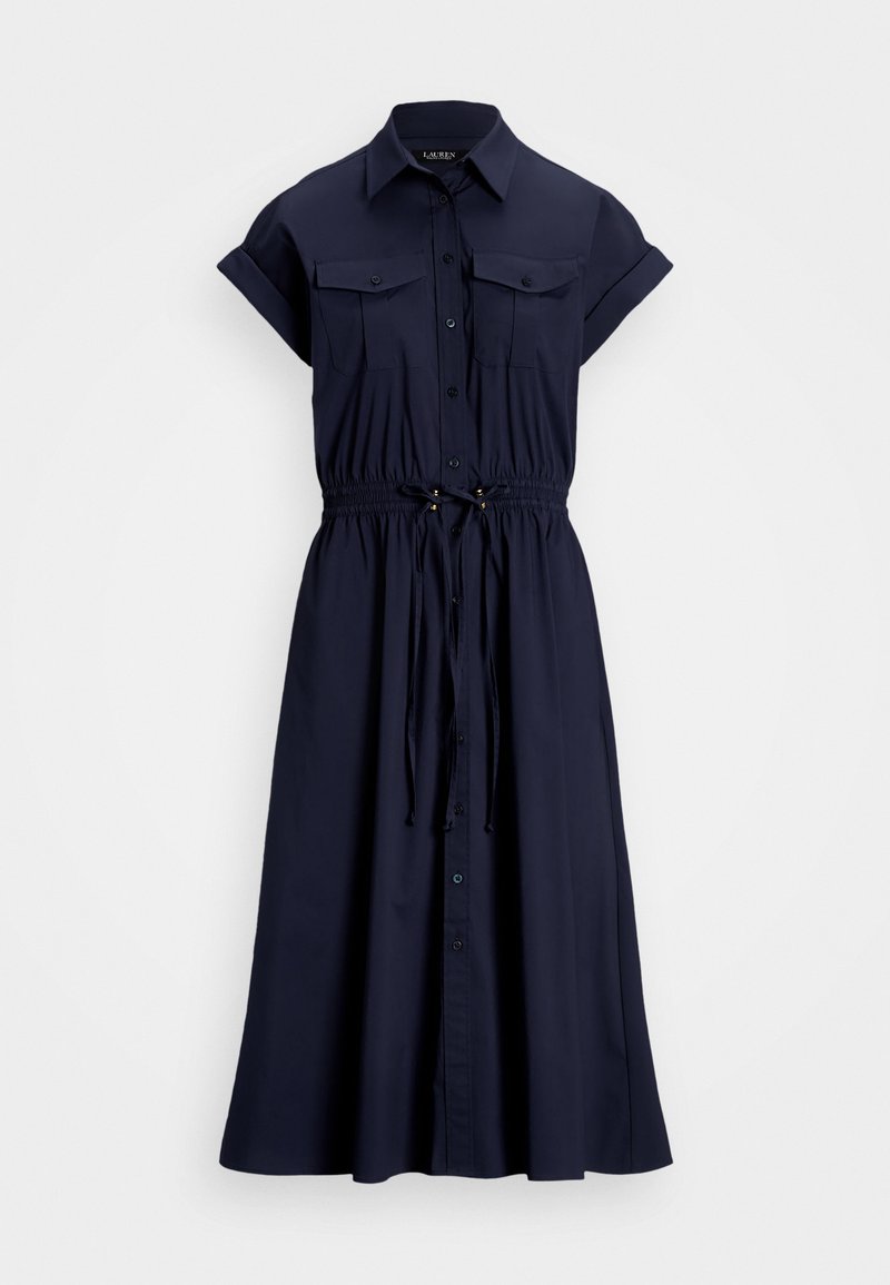 Lauren Ralph Lauren Petite ESTEE SHORT SLEEVE DAY DRESS - Blusenkleid - refined navy/dunkelblau ...