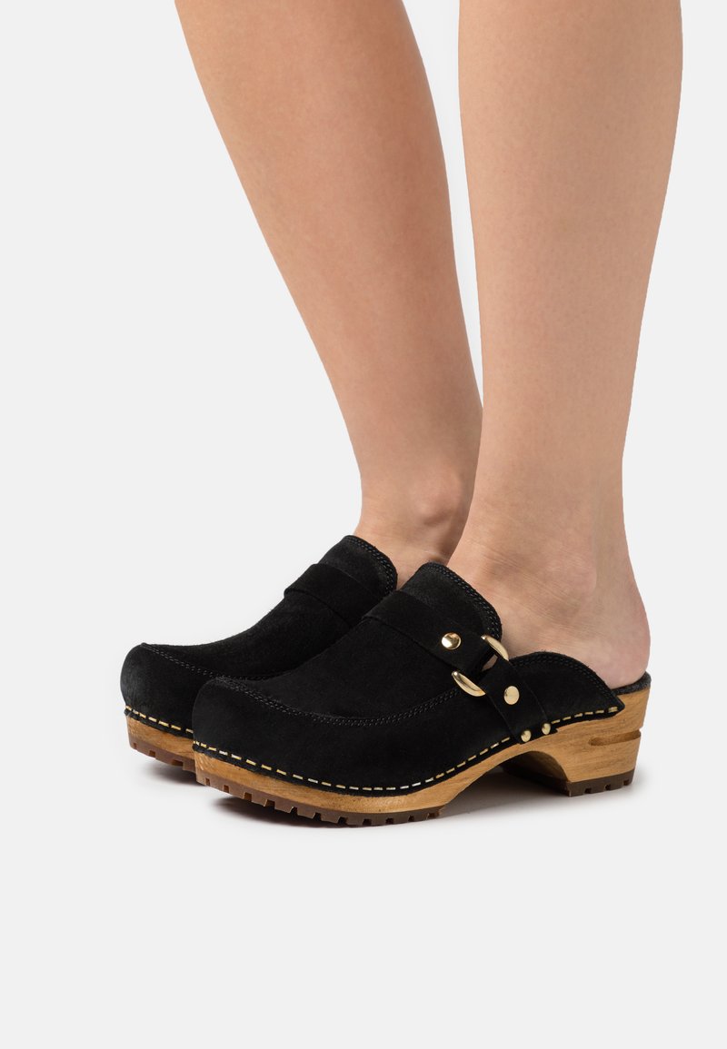 Sanita LISSY OPEN - Clogs - black/svart - Zalando.se