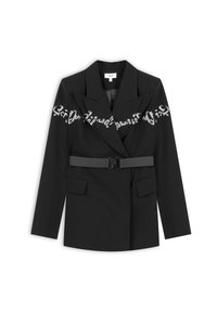 Twist REGULAR FIT SLOGAN WITH BELT ACCESSORY - Blazer - black - Zalando